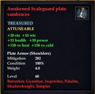 Awakened Scaleguard plate vambraces | EQ2Classic Wiki | Fandom