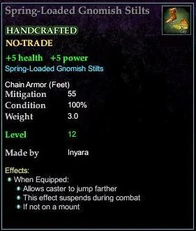 Spring-Loaded Gnomish Stilts | EQ2Classic Wiki | Fandom