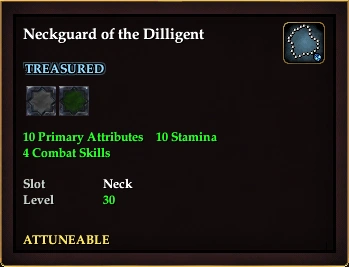 Neckguard of the Dilligent | EQ2Classic Wiki | Fandom
