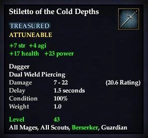 Stiletto of the Cold Depths | EQ2Classic Wiki | Fandom