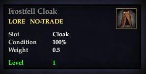 Frostfell Cloak | EQ2Classic Wiki | Fandom