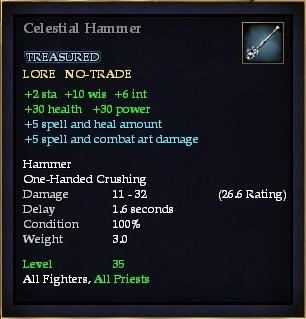 Celestial Hammer | EQ2Classic Wiki | Fandom