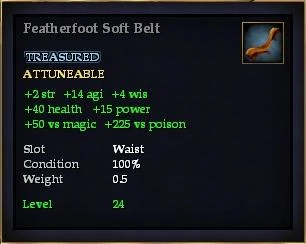 Featherfoot Soft Belt | EQ2Classic Wiki | Fandom