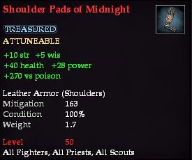 Shoulder Pads of Midnight | EQ2Classic Wiki | Fandom