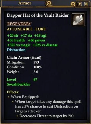 Dapper Hat of the Vault Raider | EQ2Classic Wiki | Fandom