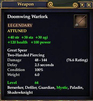 Doomwing Warfork | EQ2Classic Wiki | Fandom