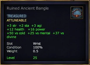 Ruined Ancient Bangle | EQ2Classic Wiki | Fandom