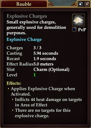 Explosive Charges | EQ2Classic Wiki | Fandom