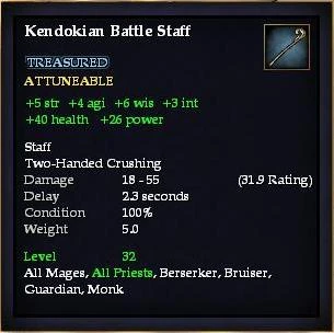 Kendokian Battle Staff | EQ2Classic Wiki | Fandom