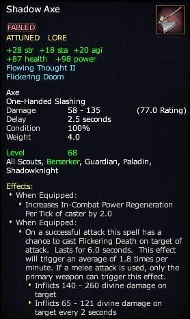 Shadow Axe | EQ2Classic Wiki | Fandom