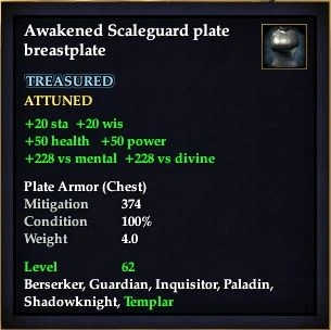 Awakened Scaleguard plate breastplate | EQ2Classic Wiki | Fandom