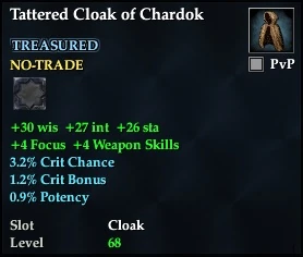 Tattered Cloak of Chardok (Level 68) | EQ2Classic Wiki | Fandom