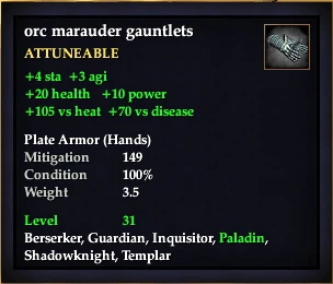 Orc marauder gauntlets | EQ2Classic Wiki | Fandom