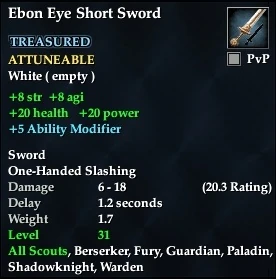 Ebon Eye Short Sword | EQ2Classic Wiki | Fandom