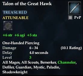 Talon of the Great Hawk | EQ2Classic Wiki | Fandom