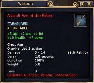 Assault Axe of the Fallen | EQ2Classic Wiki | Fandom