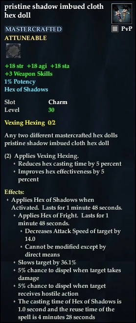 Pristine shadow imbued cloth hex doll | EQ2Classic Wiki | Fandom