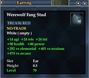 Werewolf Fang Stud | EQ2Classic Wiki | Fandom