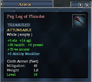 Peg Leg of Plunder | EQ2Classic Wiki | Fandom