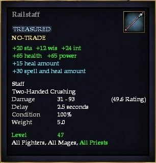 Railstaff | EQ2Classic Wiki | Fandom