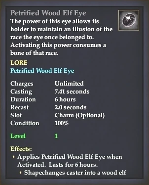 Petrified Wood Elf Eye | EQ2Classic Wiki | Fandom