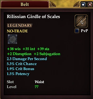 Rilissian Girdle of Scales (Level 77) | EQ2Classic Wiki | Fandom
