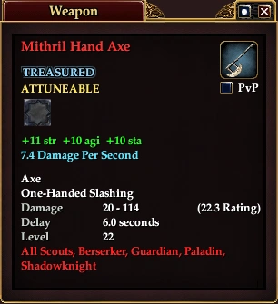 Mithril Hand Axe | EQ2Classic Wiki | Fandom