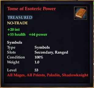 Tome of Esoteric Power | EQ2Classic Wiki | Fandom