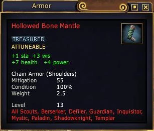 Hollowed Bone Mantle | EQ2Classic Wiki | Fandom