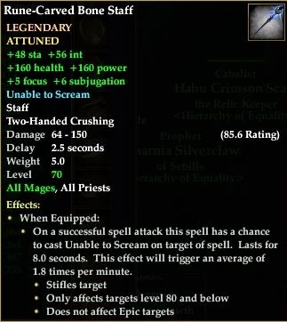 Rune-Carved Bone Staff | EQ2Classic Wiki | Fandom