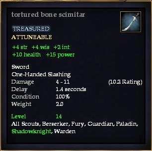 Tortured bone scimitar | EQ2Classic Wiki | Fandom