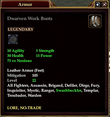 Dwarven Work Boots (Leather) | EQ2Classic Wiki | Fandom