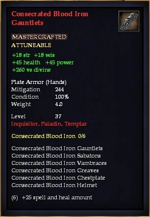 Consecrated Blood Iron Gauntlets | EQ2Classic Wiki | Fandom