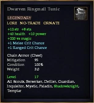 Dwarven Ringmail Tunic | EQ2Classic Wiki | Fandom
