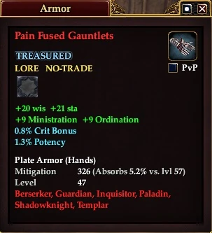 Pain Fused Gauntlets | EQ2Classic Wiki | Fandom