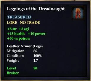 Leggings of the Dreadnaught | EQ2Classic Wiki | Fandom