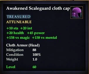 Awakened Scaleguard cloth cap | EQ2Classic Wiki | Fandom