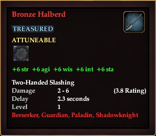 Bronze Halberd | EQ2Classic Wiki | Fandom