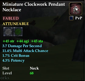 Miniature Clockwork Pendant Necklace (Level 68) | EQ2Classic Wiki | Fandom