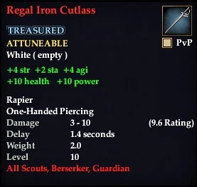 Regal Iron Cutlass | EQ2Classic Wiki | Fandom