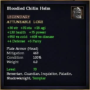 Bloodied Chitin Helm (Level 73) | EQ2Classic Wiki | Fandom