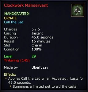 Clockwork Manservant | EQ2Classic Wiki | Fandom