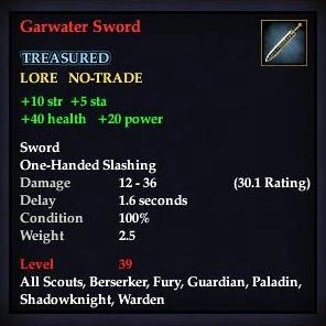 Garwater Sword | EQ2Classic Wiki | Fandom