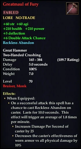 Greatmaul of Fury | EQ2Classic Wiki | Fandom