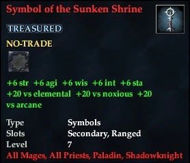 Symbol of the Sunken Shrine | EQ2Classic Wiki | Fandom