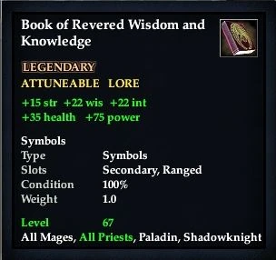 Book of Revered Wisdom and Knowledge | EQ2Classic Wiki | Fandom