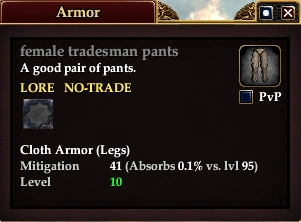 Female tradesman pants | EQ2Classic Wiki | Fandom
