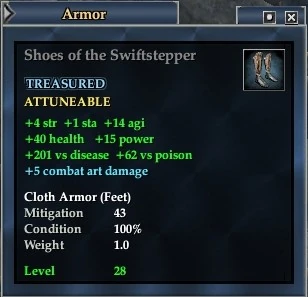 Shoes of the Swiftstepper | EQ2Classic Wiki | Fandom
