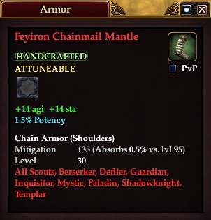 Feyiron Chainmail Mantle | EQ2Classic Wiki | Fandom