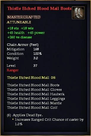 Thistle Etched Blood Mail Boots | EQ2Classic Wiki | Fandom